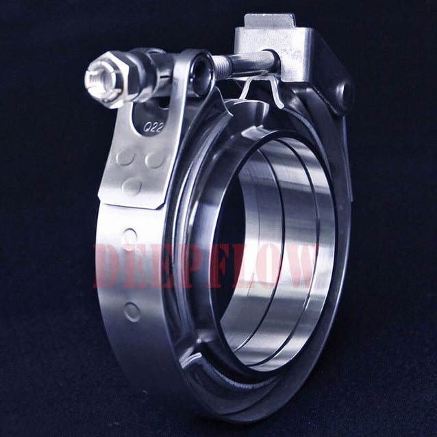 3Inch V-Band Flange and Clamp Assembly for Exhaust Pipe Quick Release