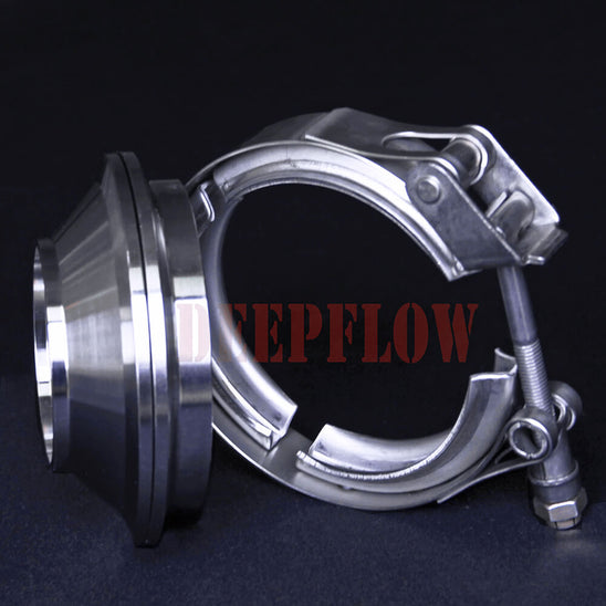 3.5 to 3 inch Exhaust Reducer V-Band Adapter Flange in Stainless Steel